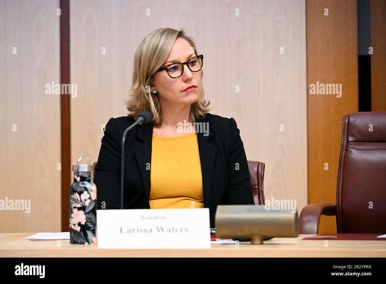 Australian Greens Larissa Waters during Senate Estimates at Parliament ...