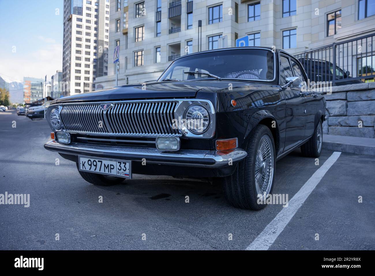 Almaty, Kazakhstan - May 4, 2023: Volga GAZ 2410 parked in a city ...