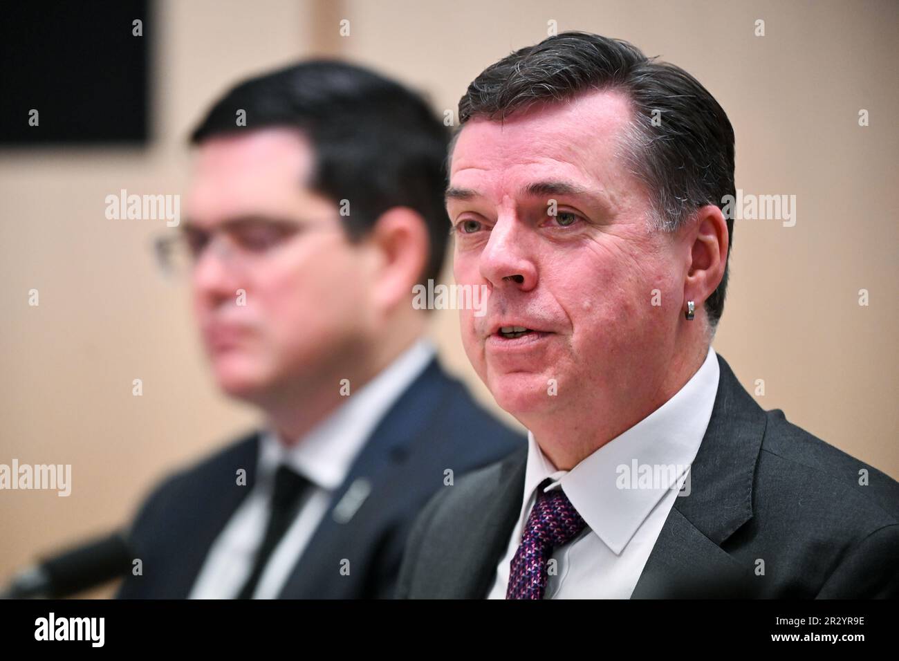Clerk of the Senate Richard Pye speaks during Senate Estimates at ...
