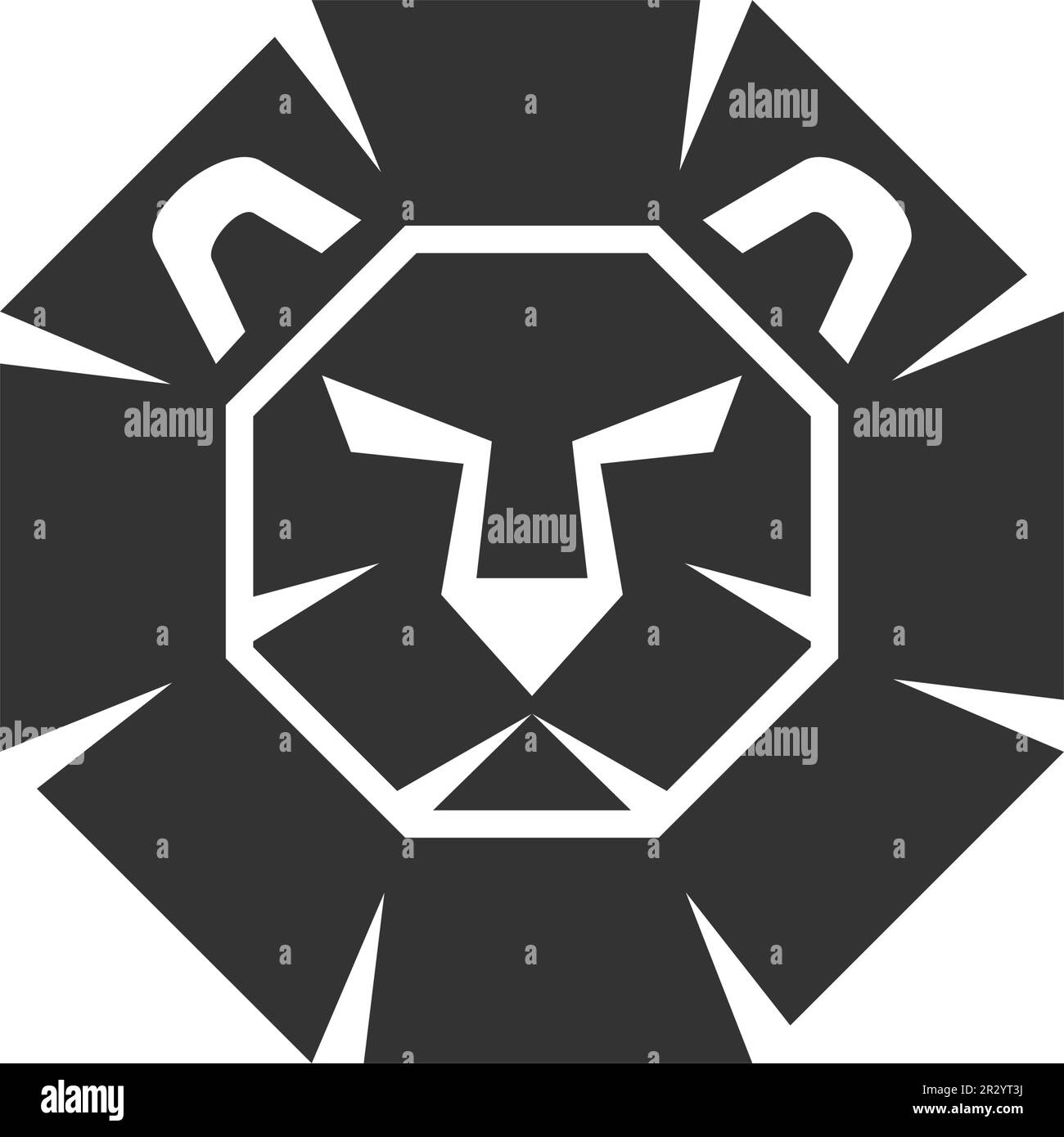 lion logo template. Icon Illustration Brand Identity. Isolated and flat ...