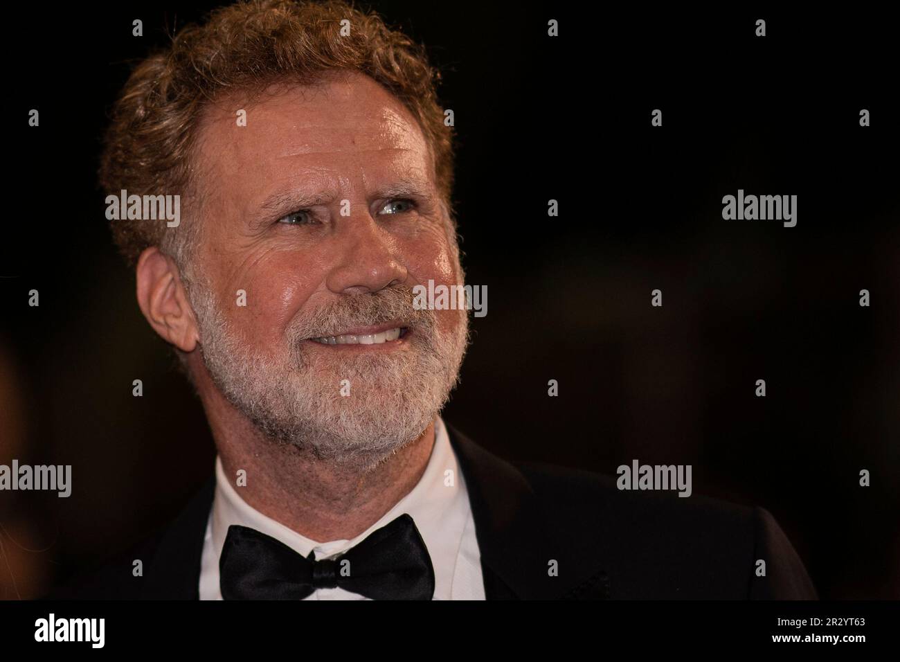 Viveca Paulin, from left, and Will Ferrel pose for photographers upon ...