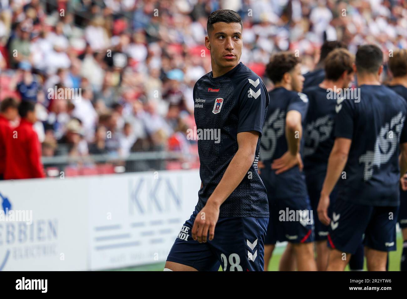 Copenhagen, Denmark. 21st May, 2023. Adam Daghim (28) of Aarhus GF seen ...