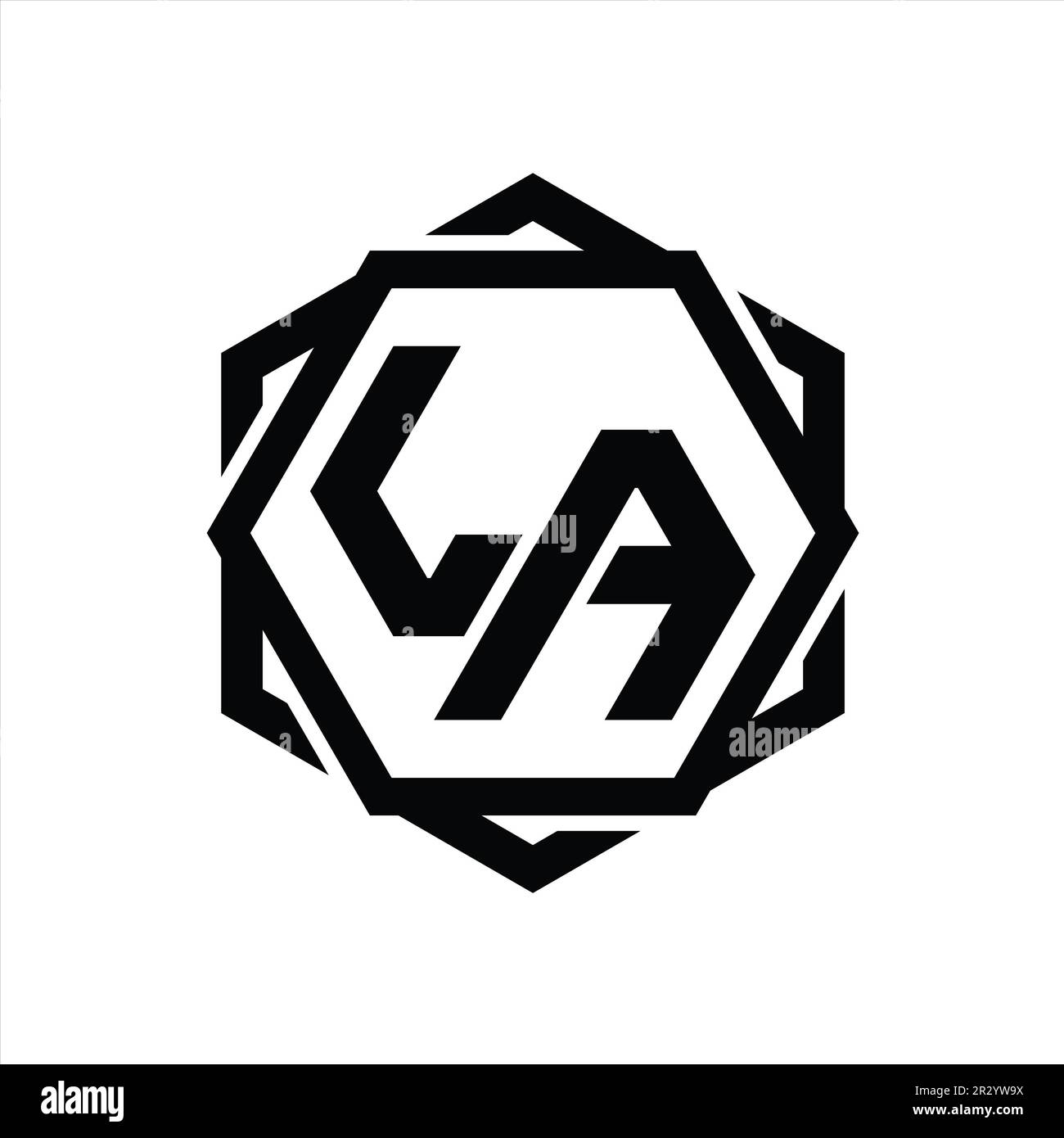 La monogram logo hi-res stock photography and images - Alamy