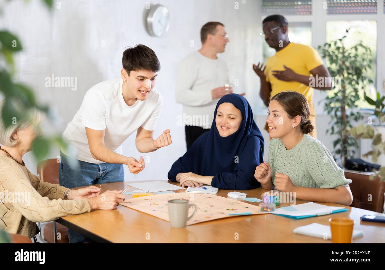 Multicultural group 30s 60s hi-res stock photography and images - Alamy