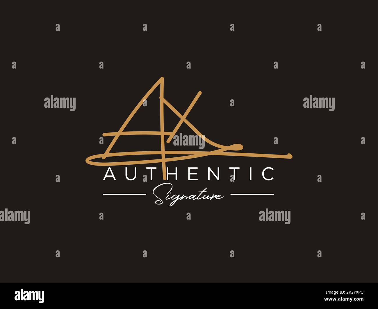 AX Signature Logo Template Vector Stock Vector Image & Art - Alamy