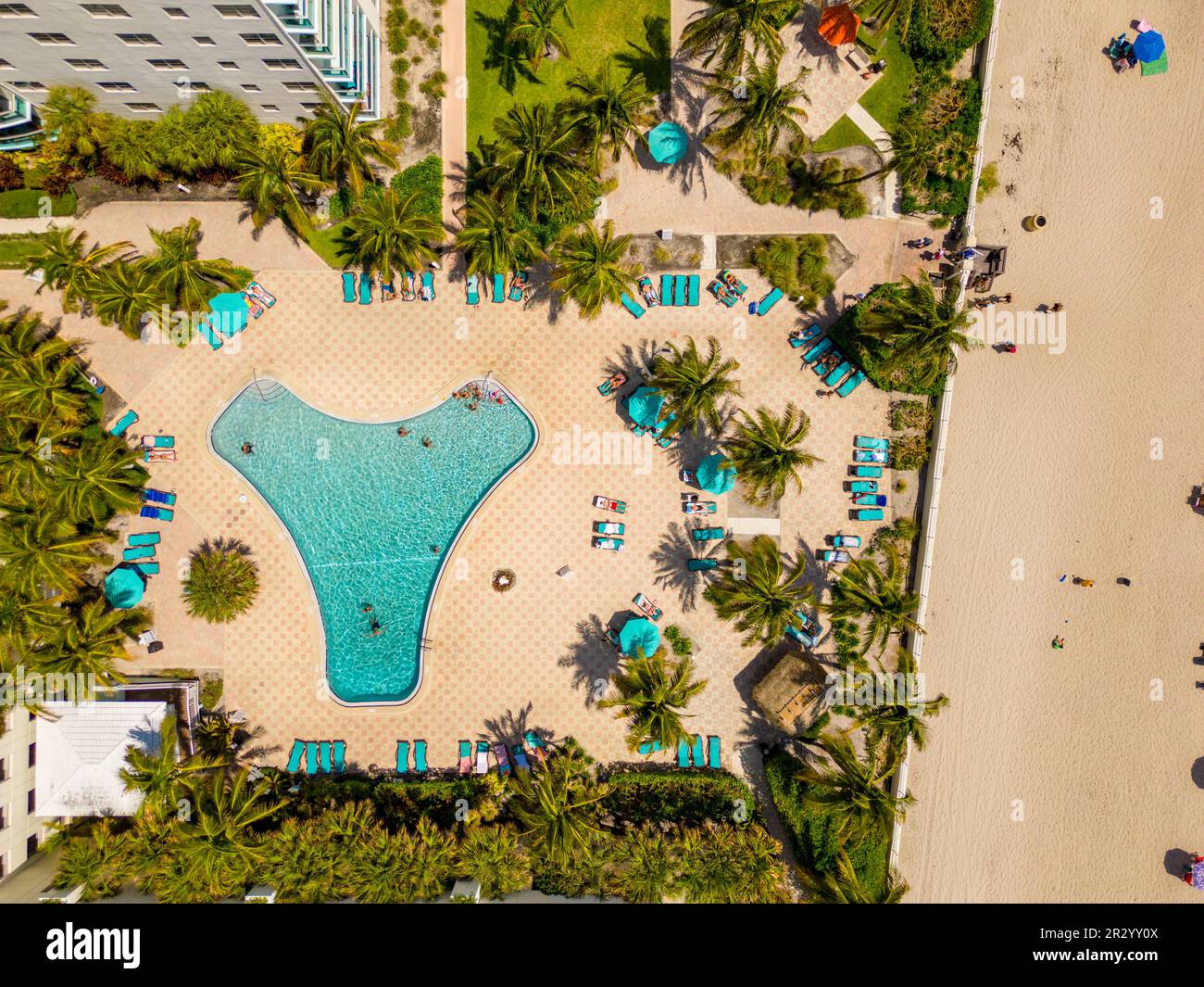 Aerial overhead photo of a swimming pool Stock Photo - Alamy