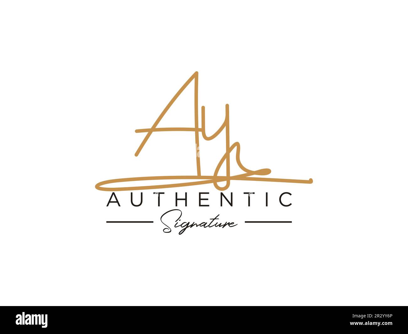 AY Signature Logo Template Vector Stock Vector Image & Art - Alamy