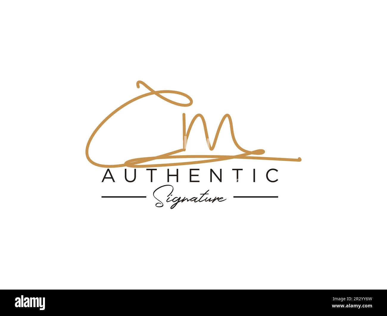 CM Signature Logo Template Vector Stock Vector Image & Art - Alamy