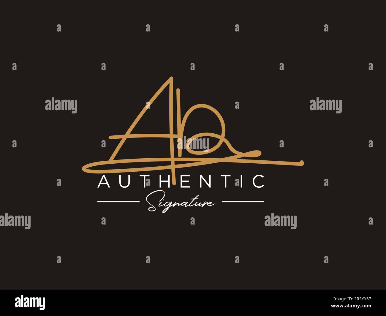 Ab signature hi-res stock photography and images - Alamy