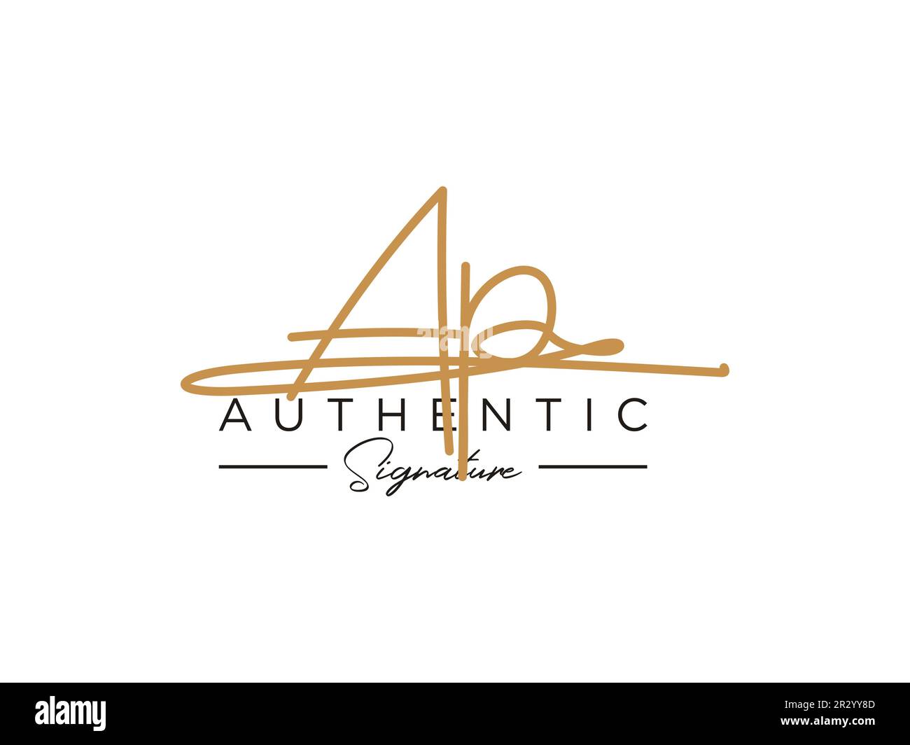 AP Signature Logo Template Vector Stock Vector Image & Art - Alamy