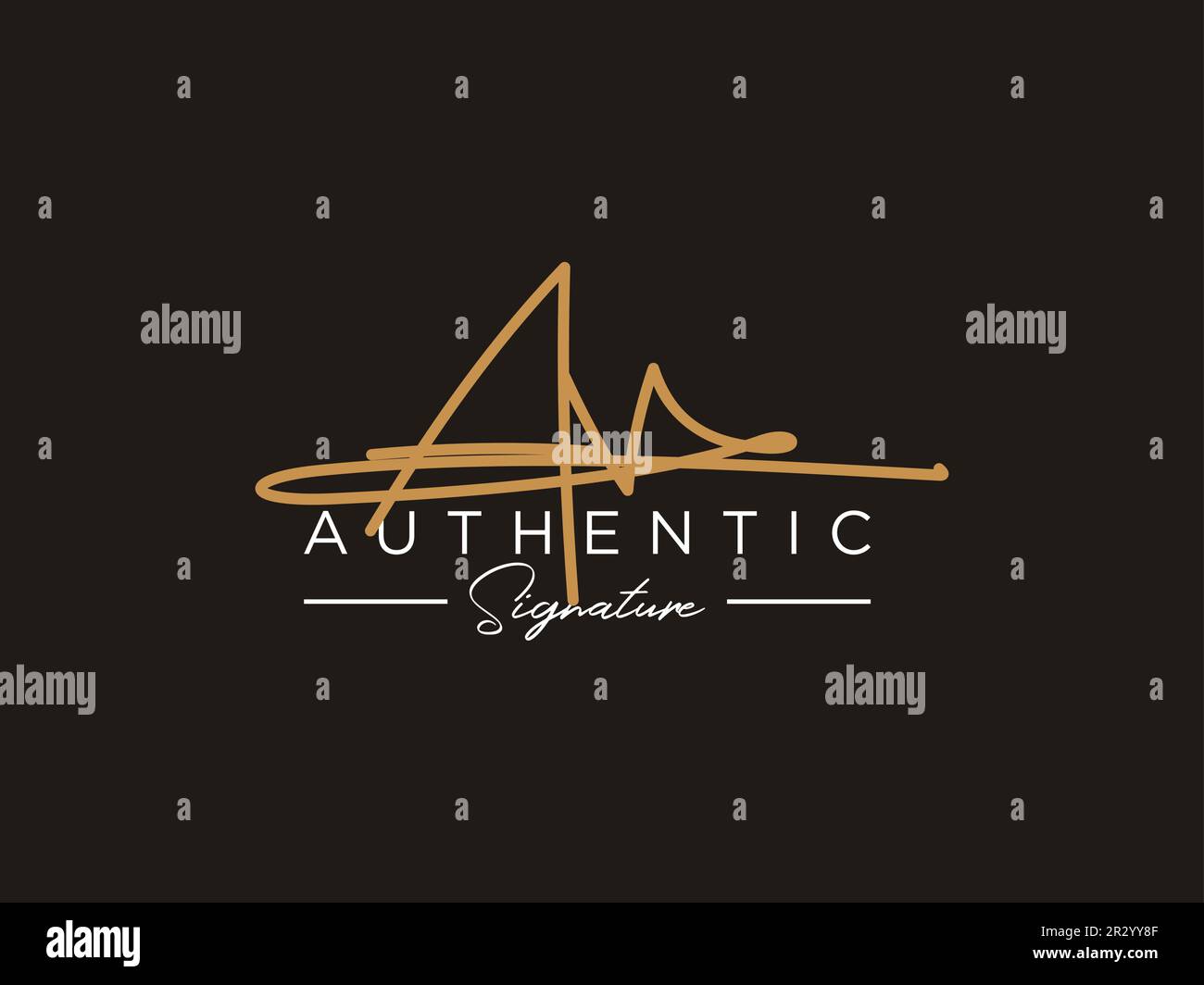 AV Signature Logo Template Vector Stock Vector Image & Art - Alamy