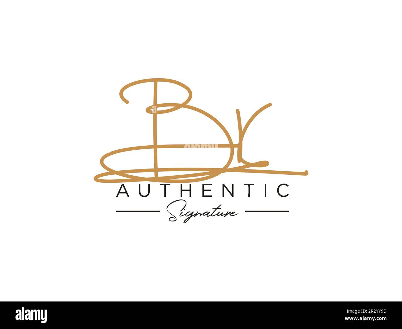 BR Signature Logo Template Vector Stock Vector Image & Art - Alamy