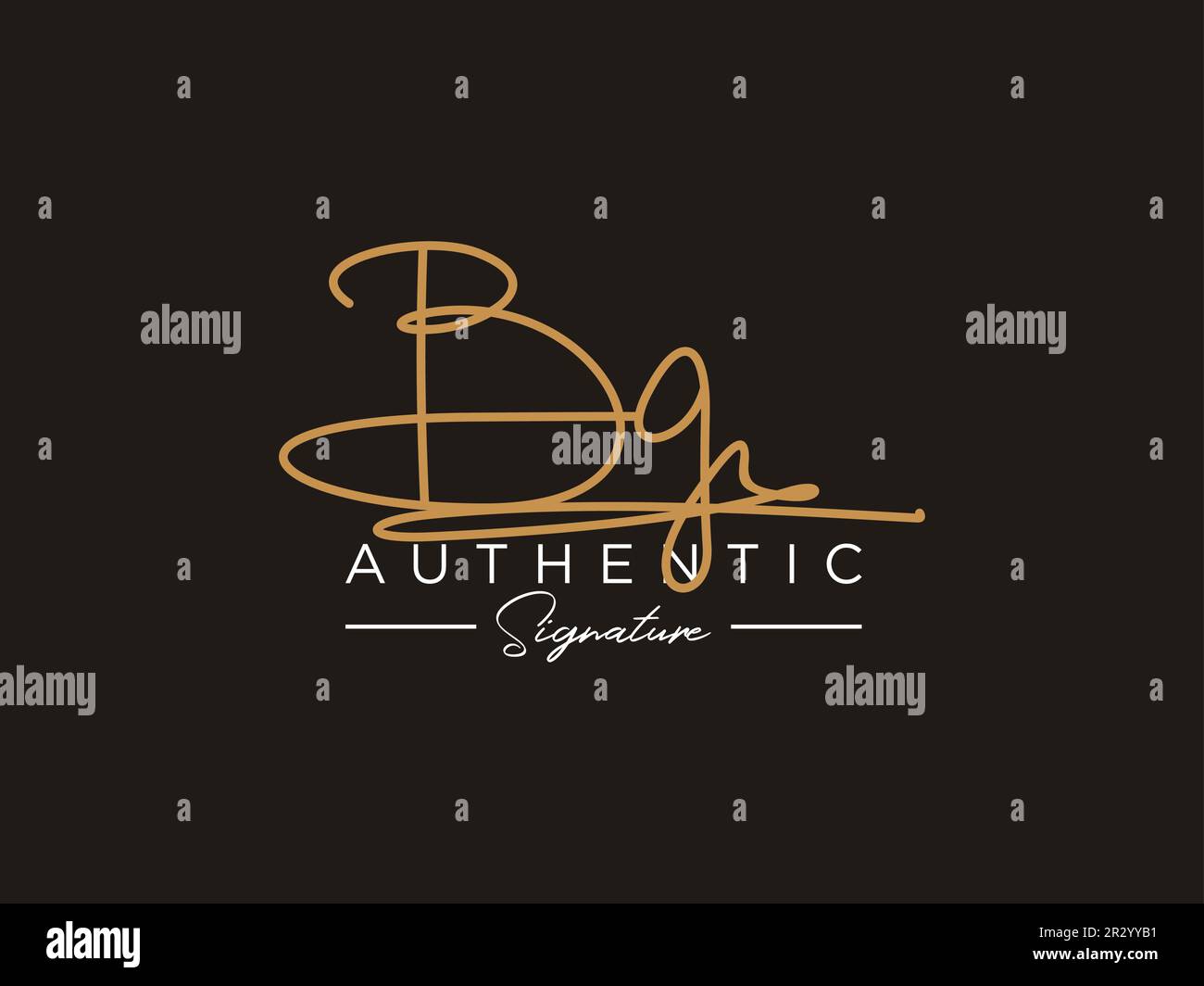 Bg signature hi-res stock photography and images - Alamy