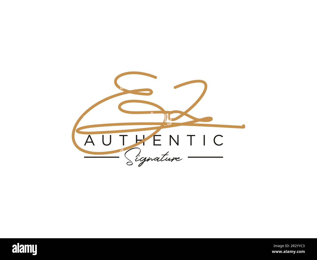 EZ Signature Logo Template Vector Stock Vector Image & Art - Alamy