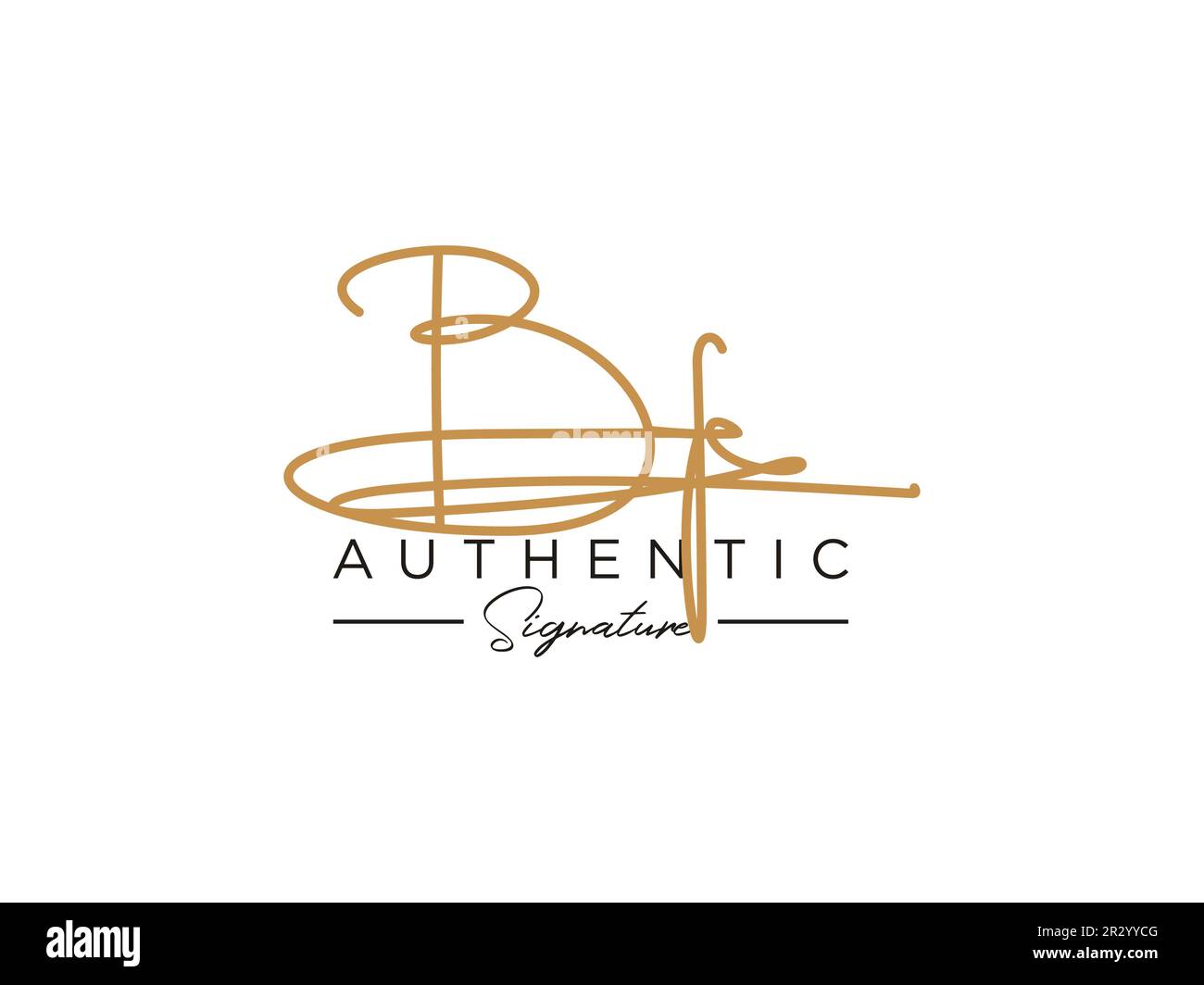 Initial logo bf vector vectors hi-res stock photography and images - Alamy