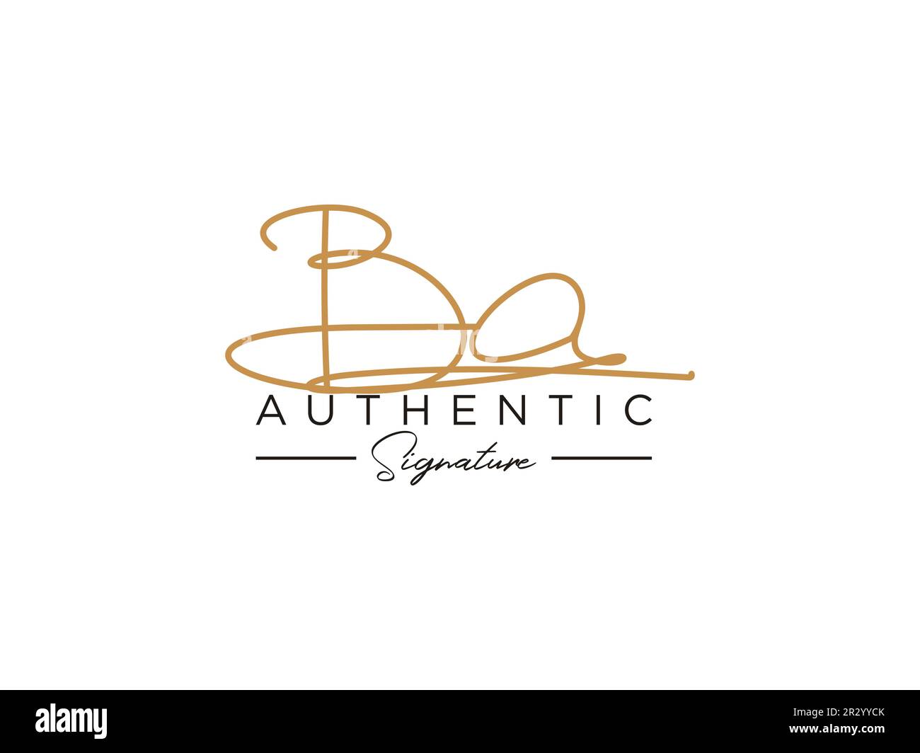 BO Signature Logo Template Vector Stock Vector Image & Art - Alamy