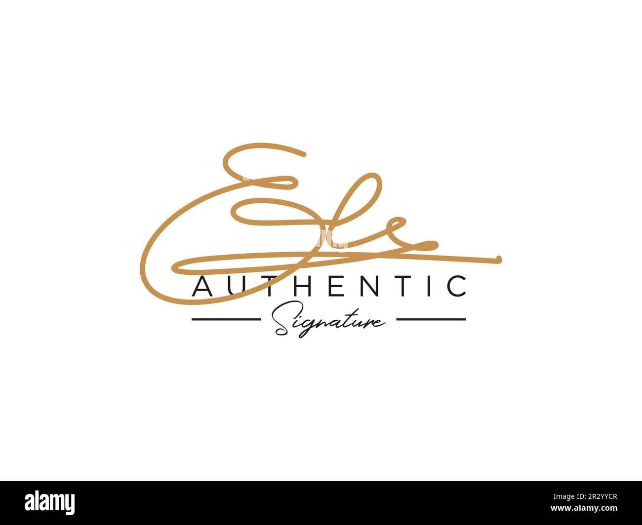 EE Signature Logo Template Vector Stock Vector Image & Art - Alamy
