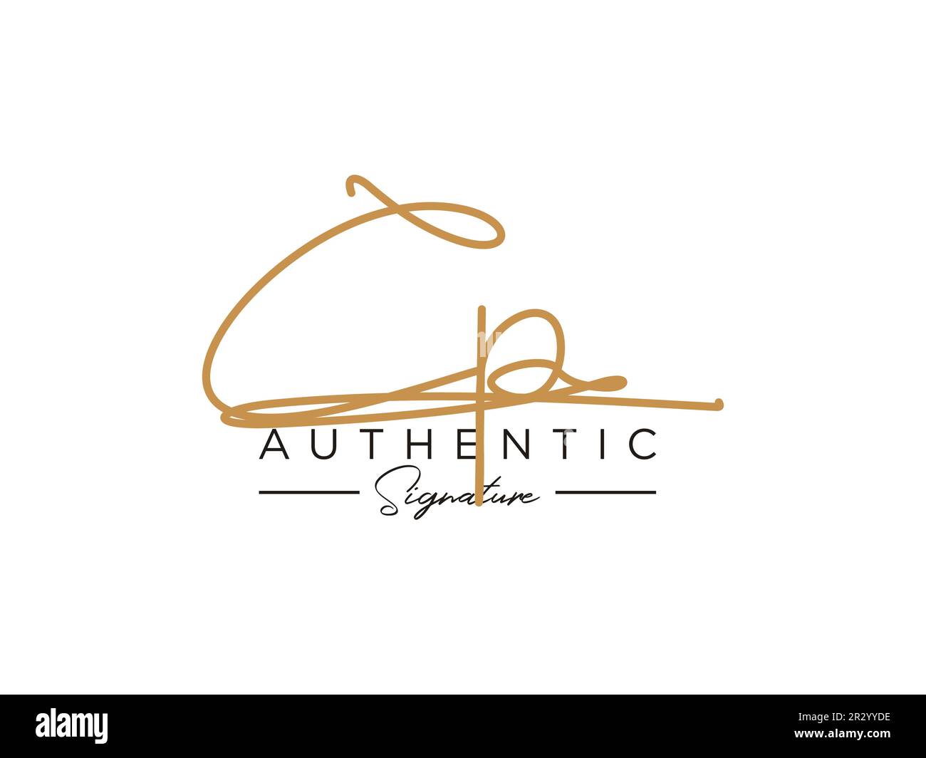 CP Signature Logo Template Vector Stock Vector Image & Art - Alamy