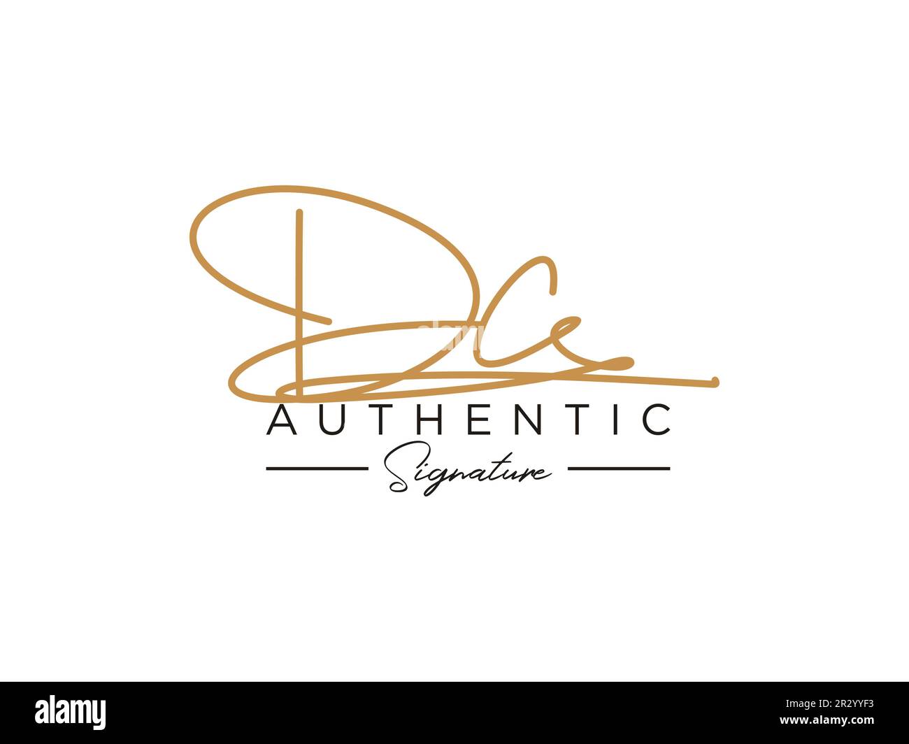 DC Signature Logo Template Vector Stock Vector Image & Art - Alamy