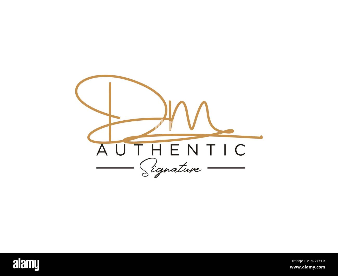 DM Signature Logo Template Vector Stock Vector Image & Art - Alamy