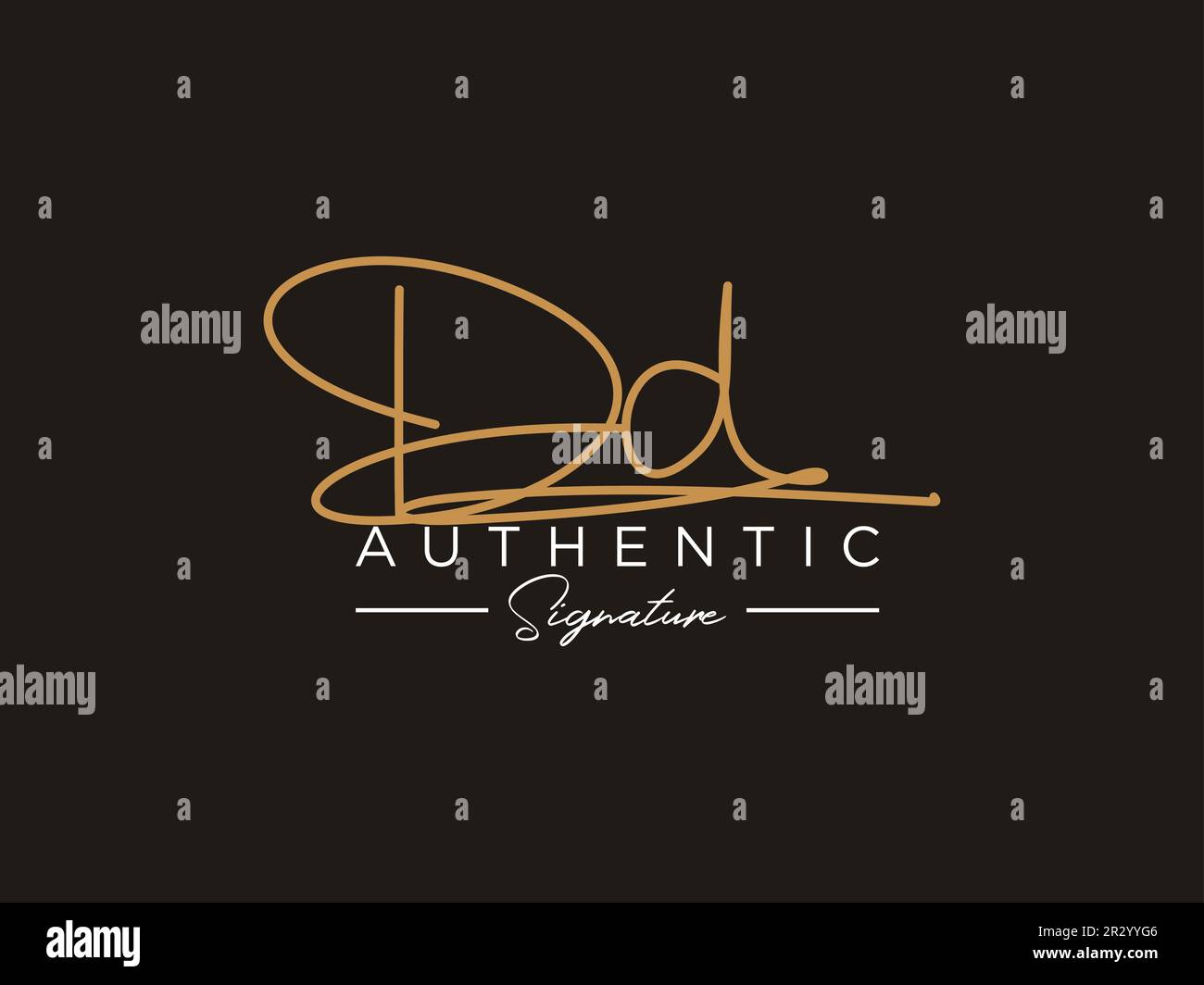 DD Signature Logo Template Vector Stock Vector Image & Art - Alamy