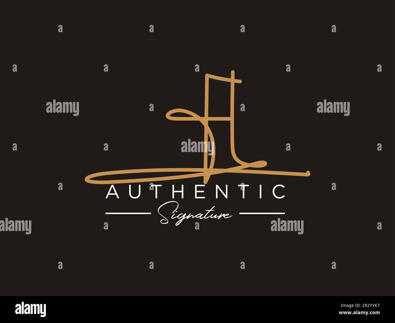 FL Signature Logo Template Vector Stock Vector Image & Art - Alamy