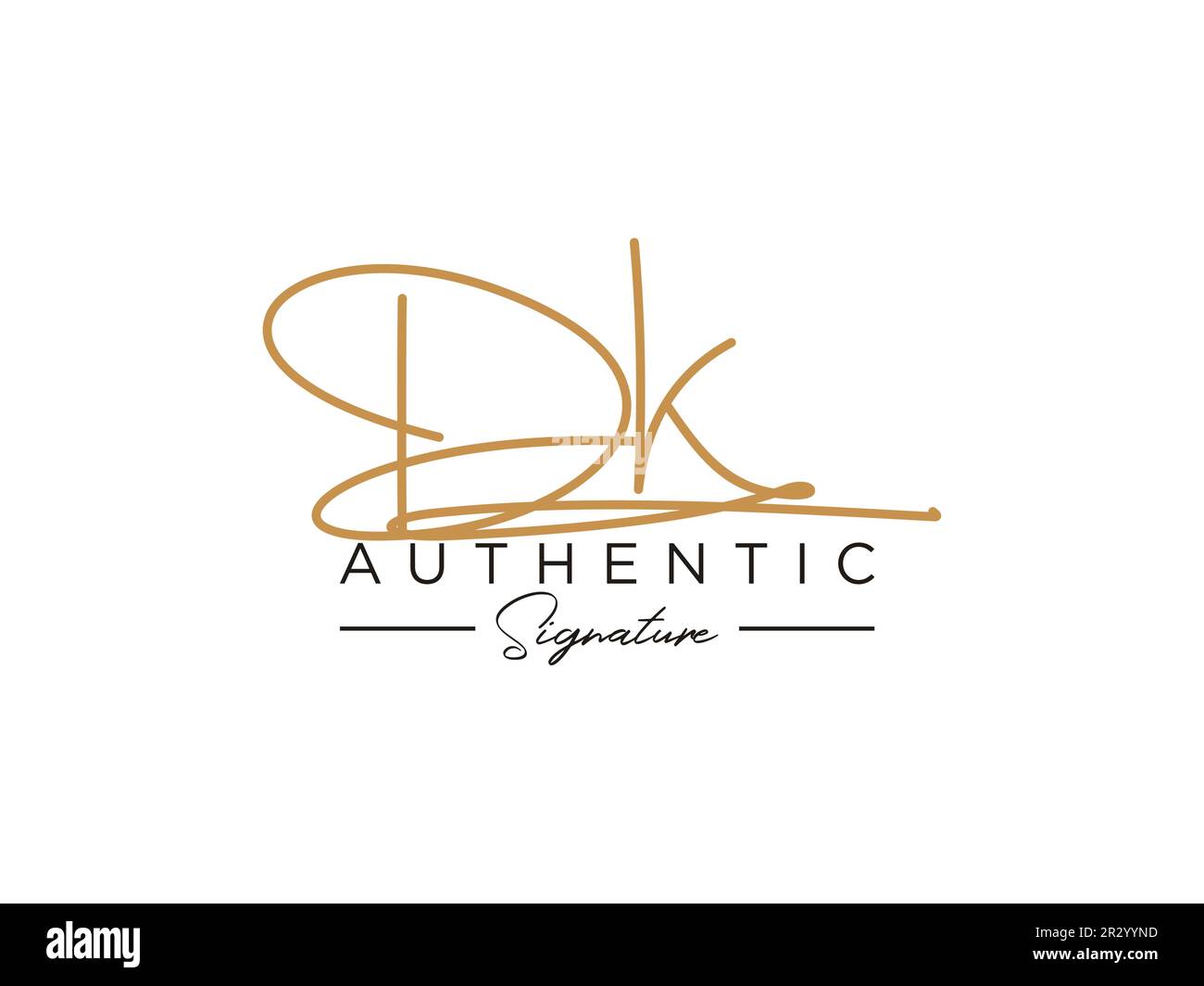 DK Signature Logo Template Vector Stock Vector Image & Art - Alamy