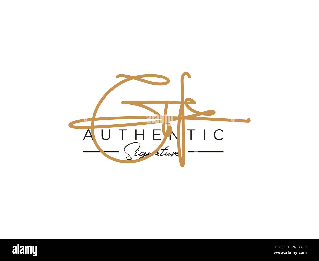 GF Signature Logo Template Vector Stock Vector Image & Art - Alamy