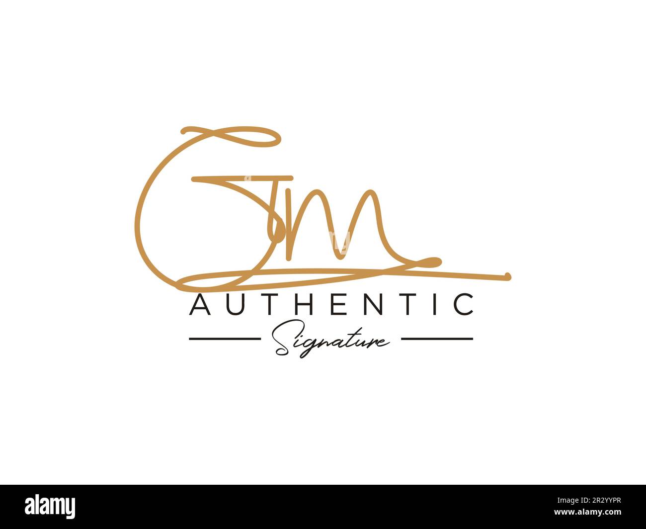 GM Signature Logo Template Vector Stock Vector Image & Art - Alamy