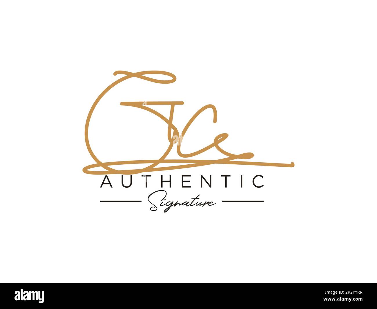 Gc signature Stock Vector Images - Alamy