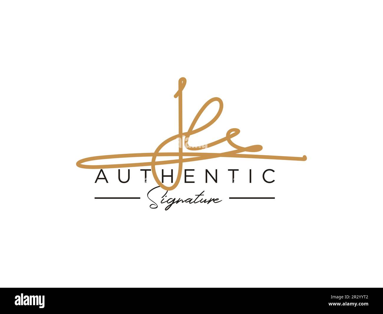 JE Signature Logo Template Vector Stock Vector Image & Art - Alamy