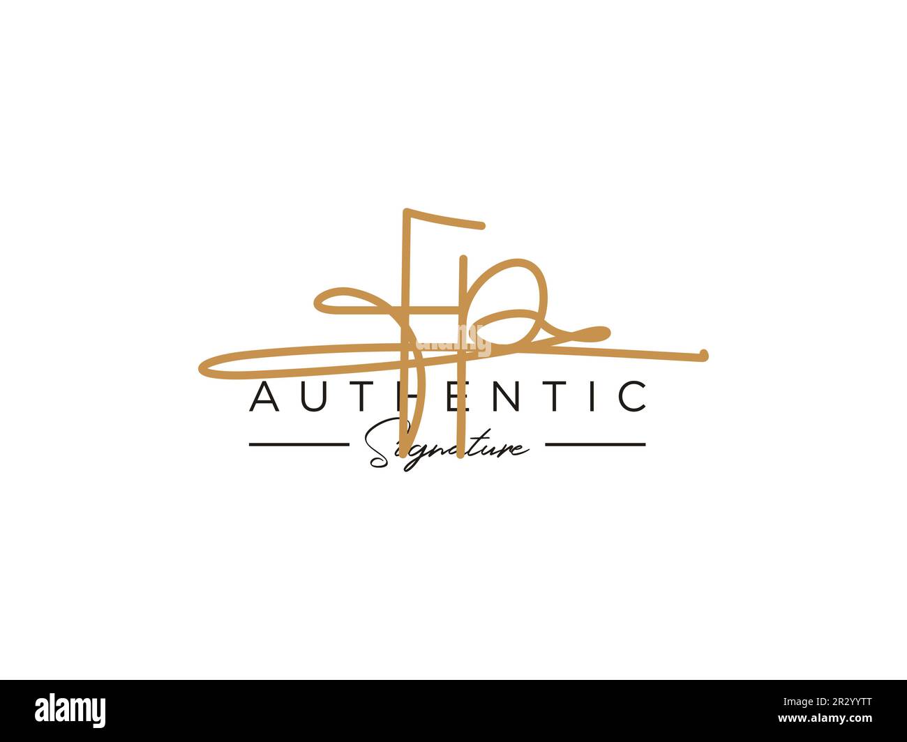 FP Signature Logo Template Vector Stock Vector Image & Art - Alamy