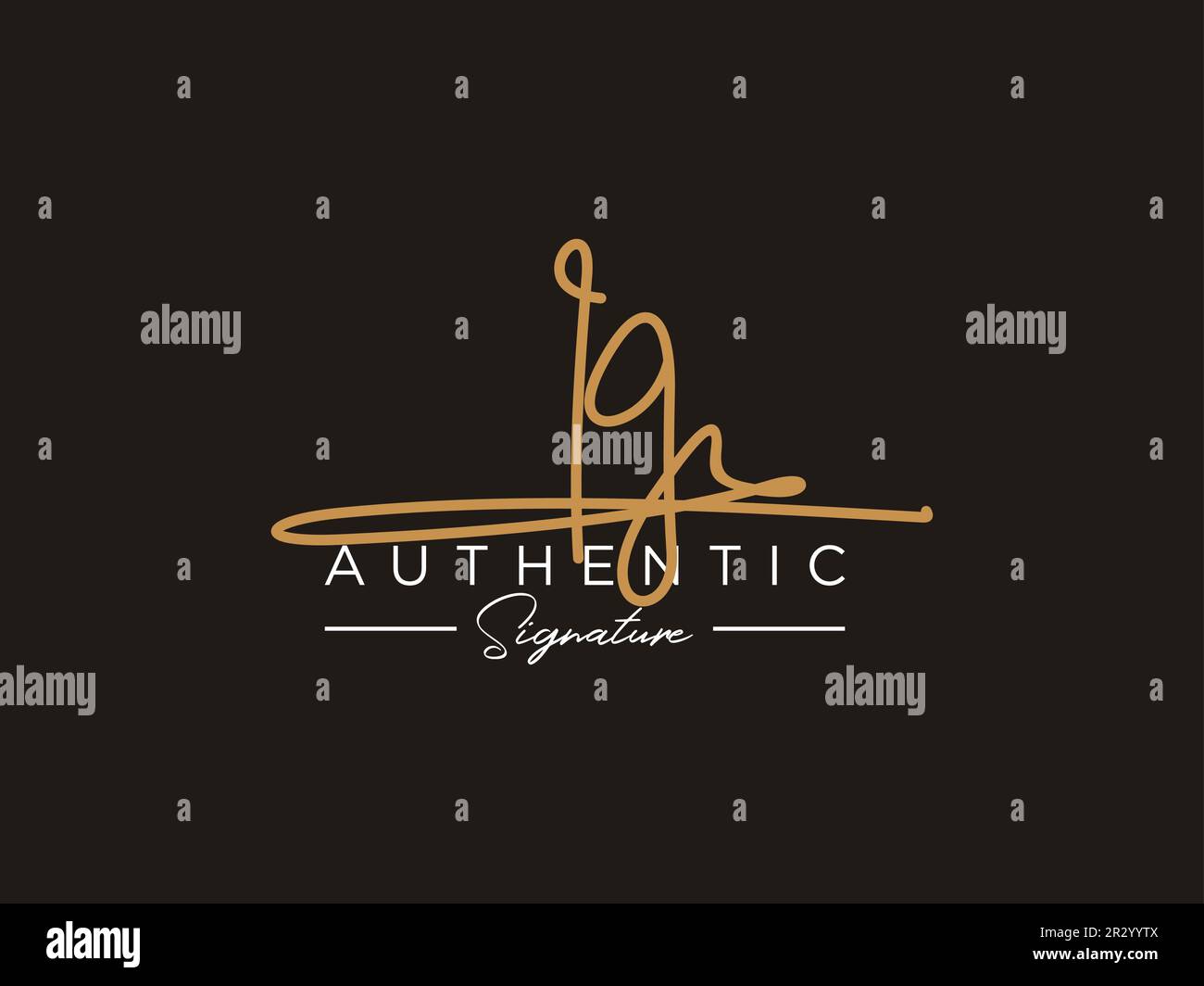 IG Signature Logo Template Vector Stock Vector Image & Art - Alamy