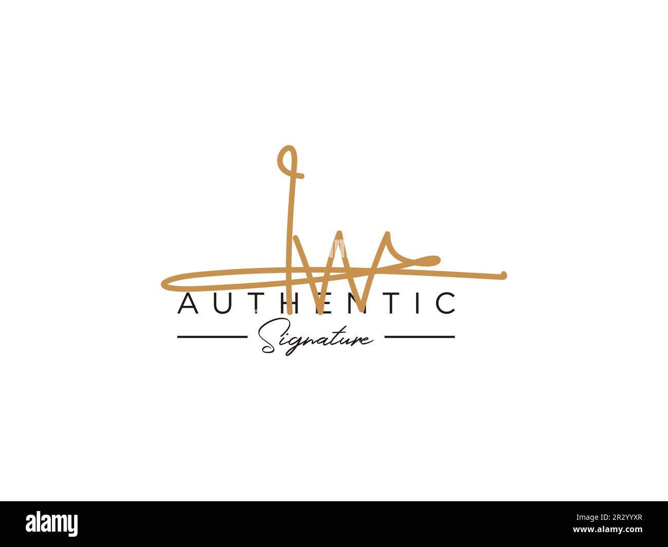 IW Signature Logo Template Vector Stock Vector Image & Art - Alamy