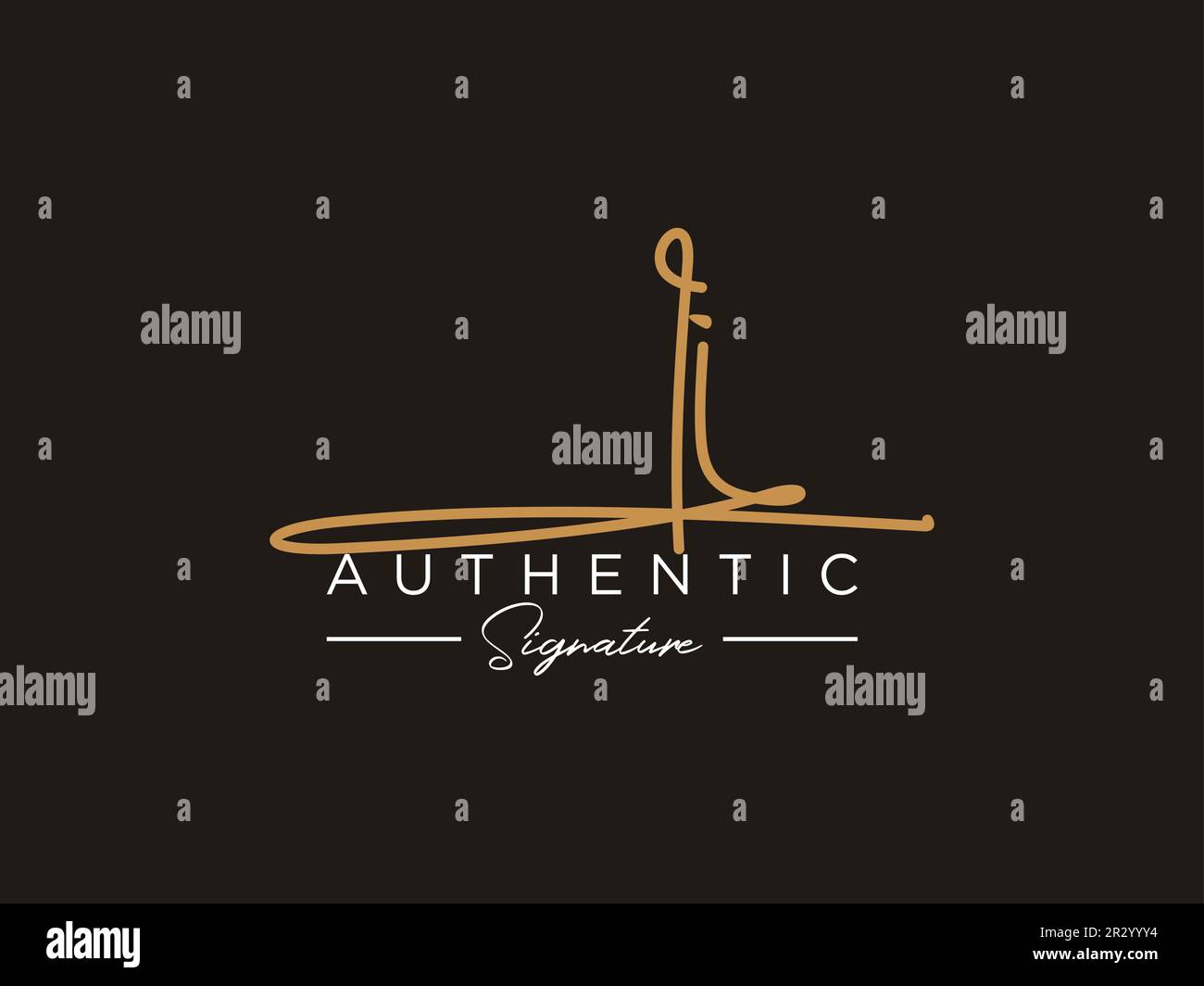 II Signature Logo Template Vector Stock Vector Image & Art - Alamy