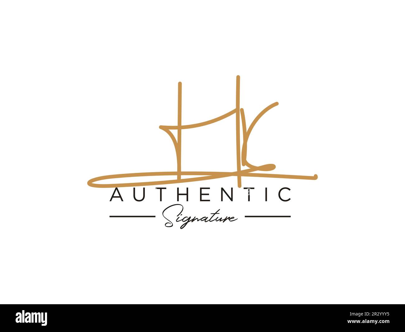 HR Signature Logo Template Vector Stock Vector Image & Art - Alamy
