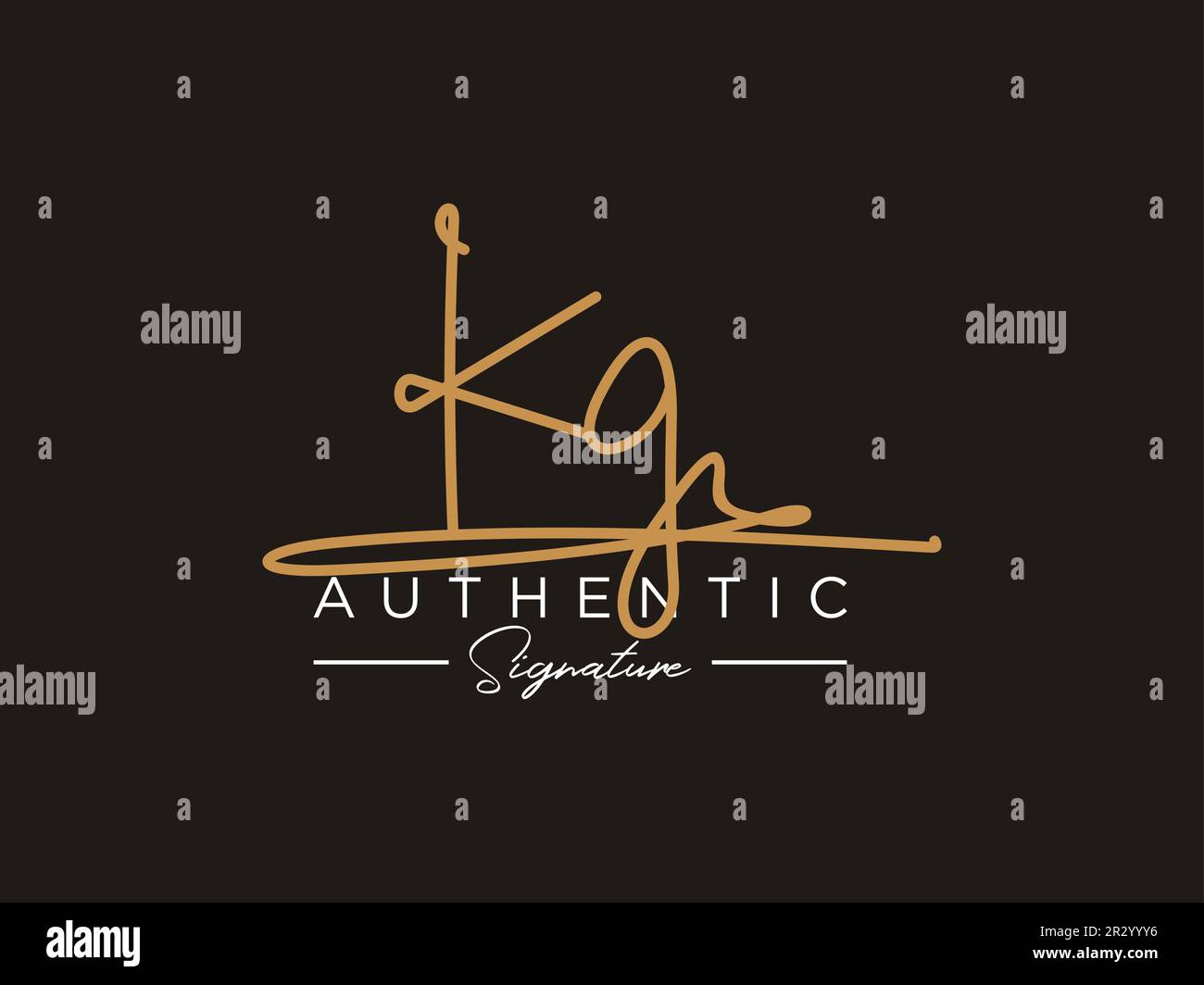 KG Signature Logo Template Vector Stock Vector Image & Art - Alamy