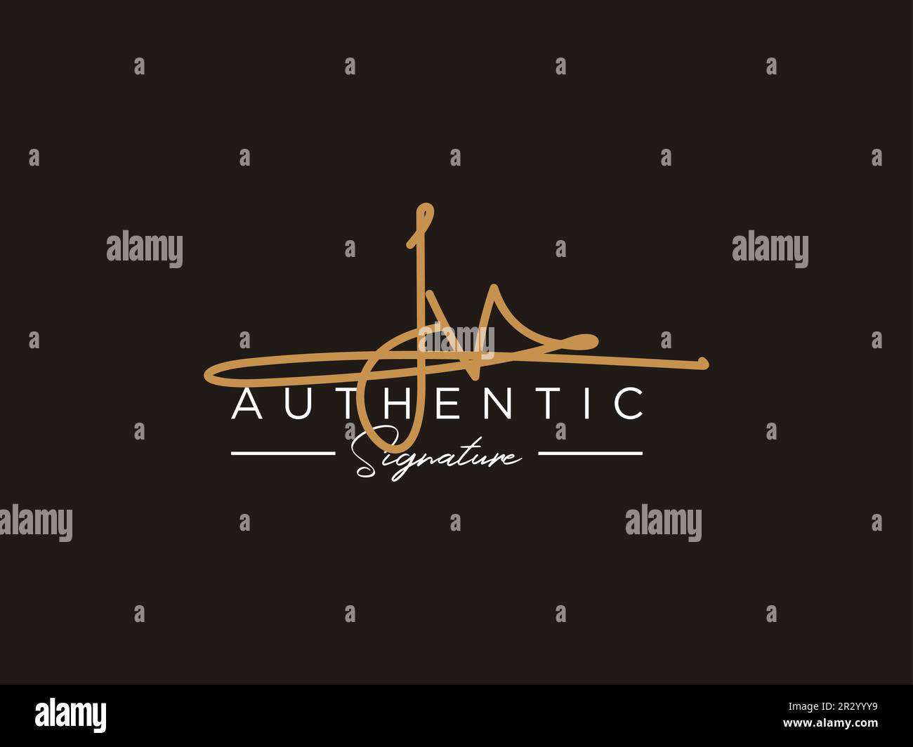 JV Signature Logo Template Vector Stock Vector Image & Art - Alamy