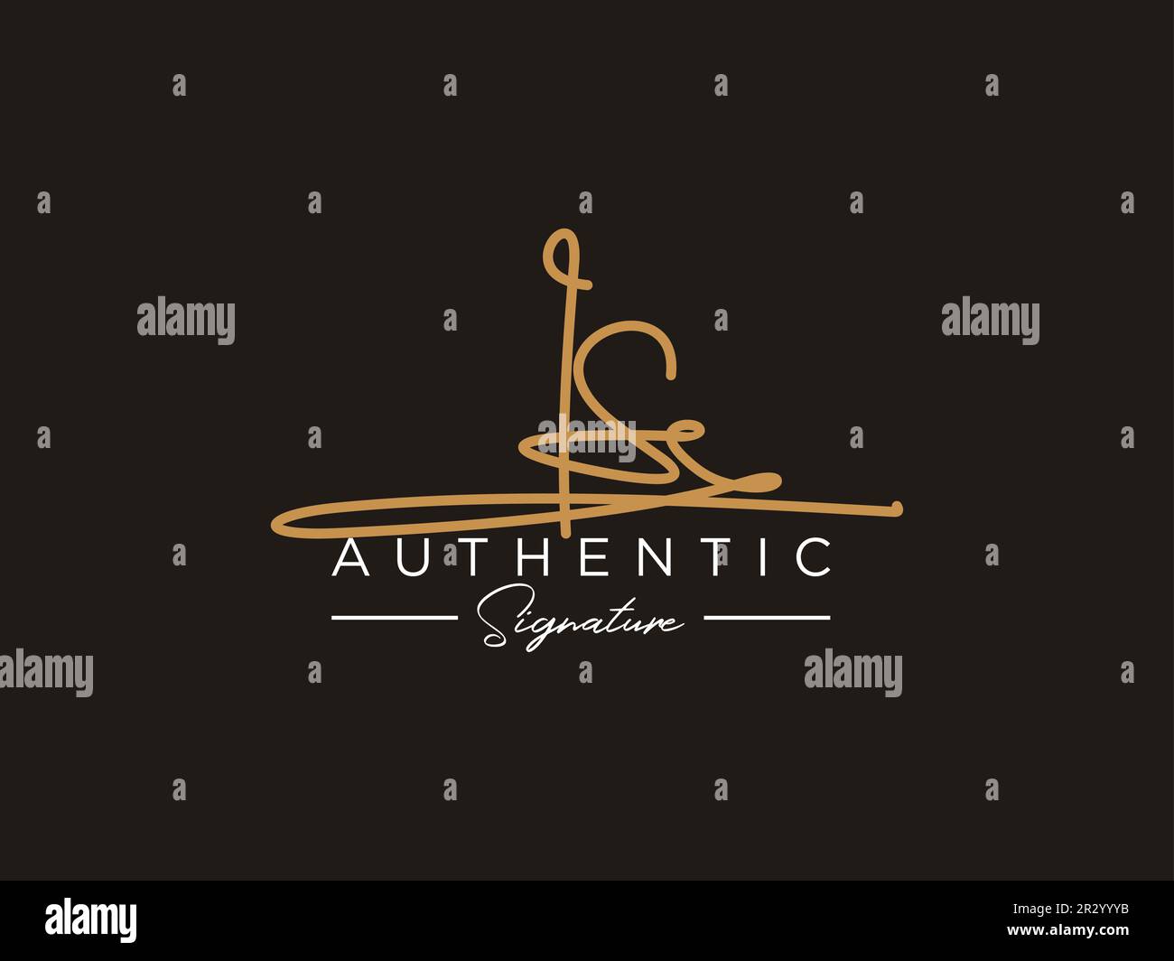 IS Signature Logo Template Vector Stock Vector Image & Art - Alamy