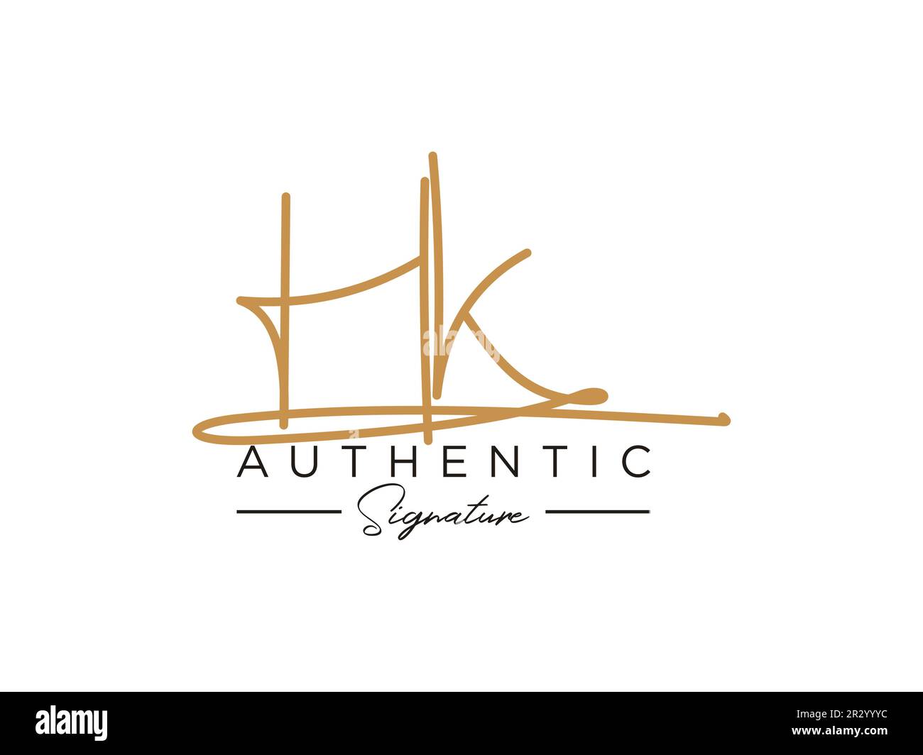 Hk signature Stock Vector Images - Alamy