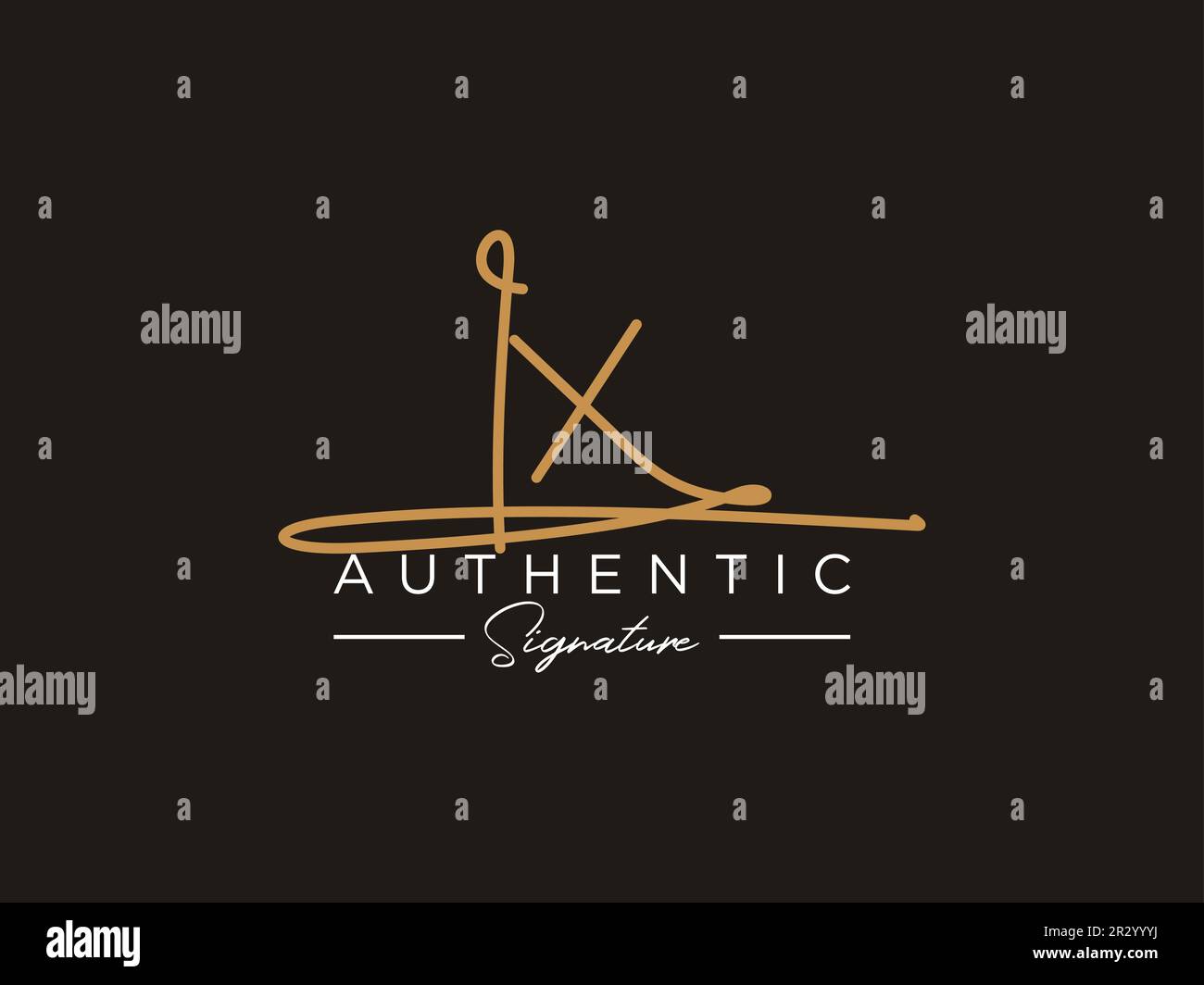 IX Signature Logo Template Vector Stock Vector Image & Art - Alamy