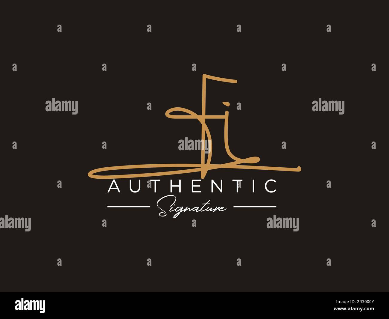 Fi signature hi-res stock photography and images - Alamy