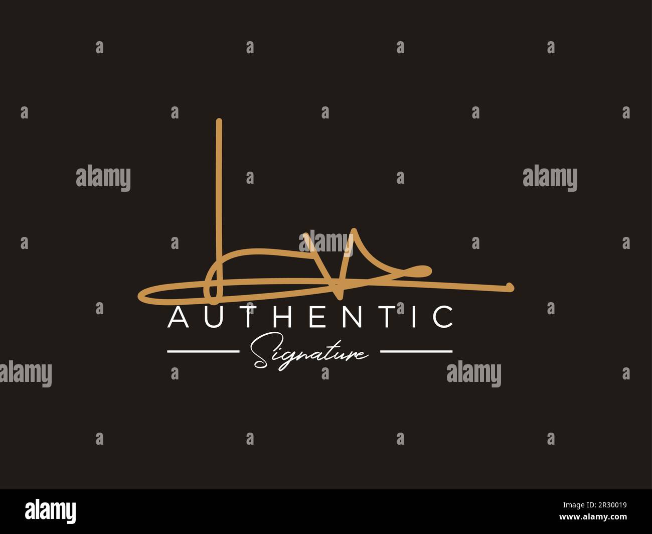 LV Signature Logo Template Vector Stock Vector Image & Art - Alamy