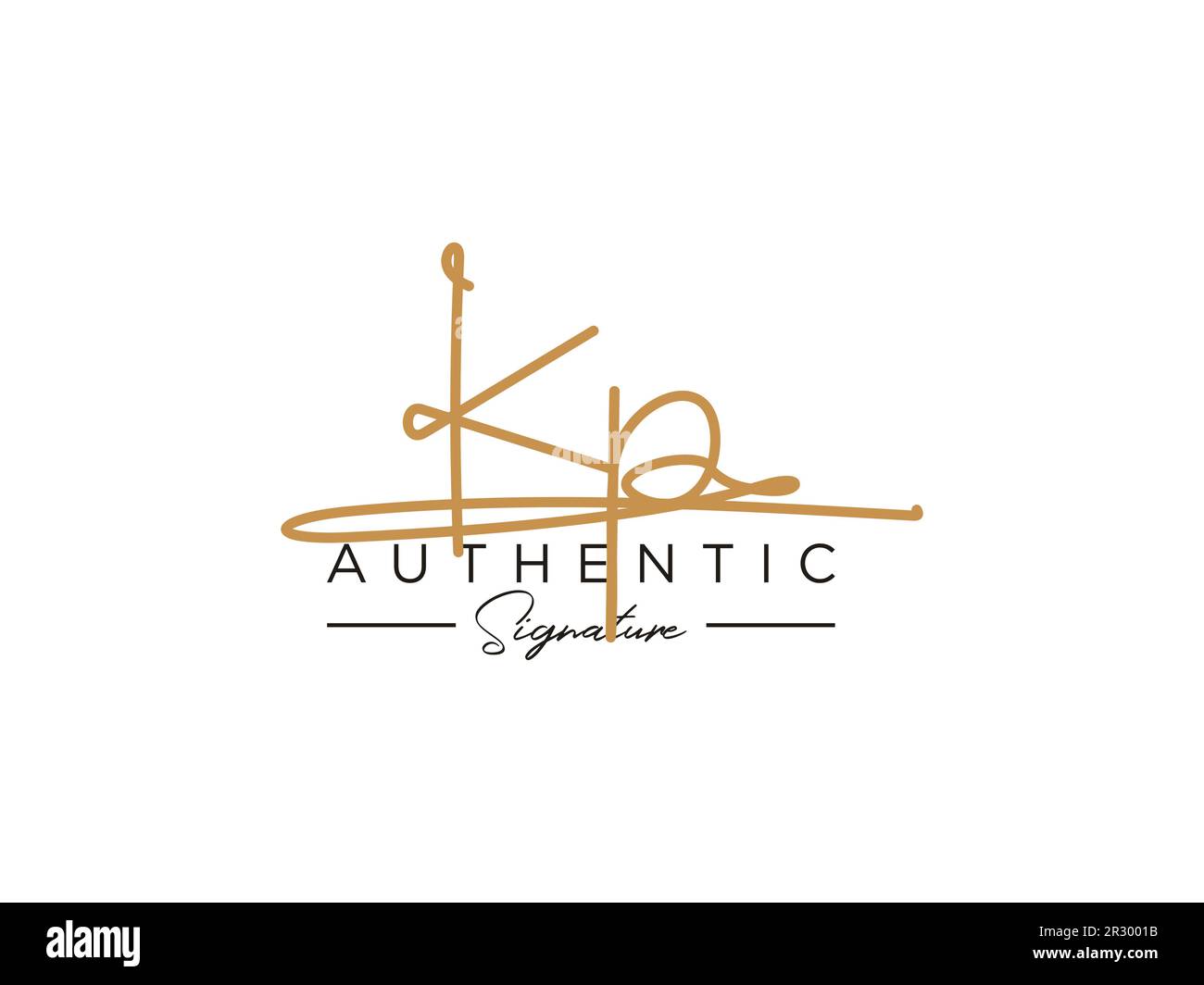 KP Signature Logo Template Vector Stock Vector Image & Art - Alamy
