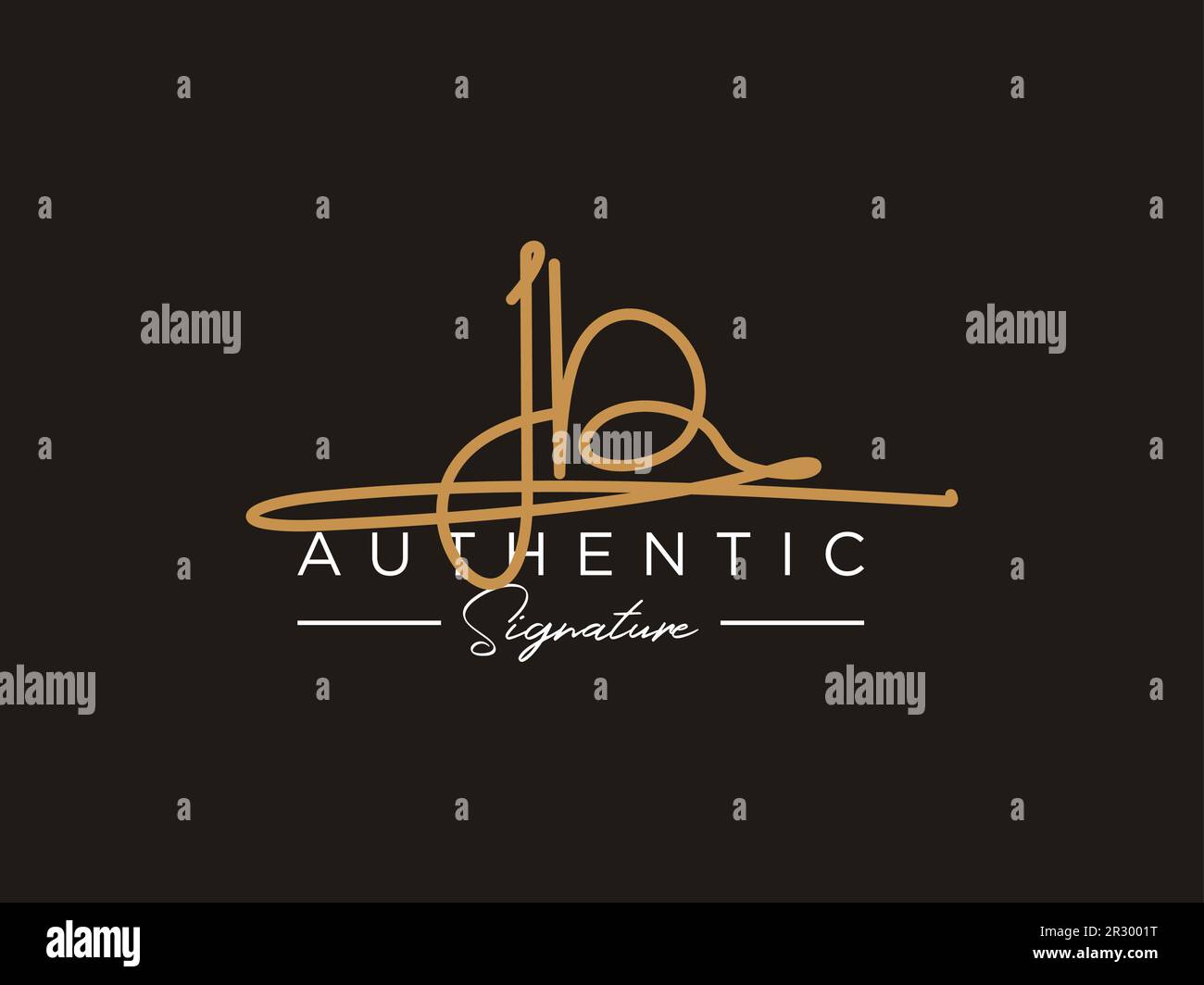 JB Signature Logo Template Vector Stock Vector Image & Art - Alamy