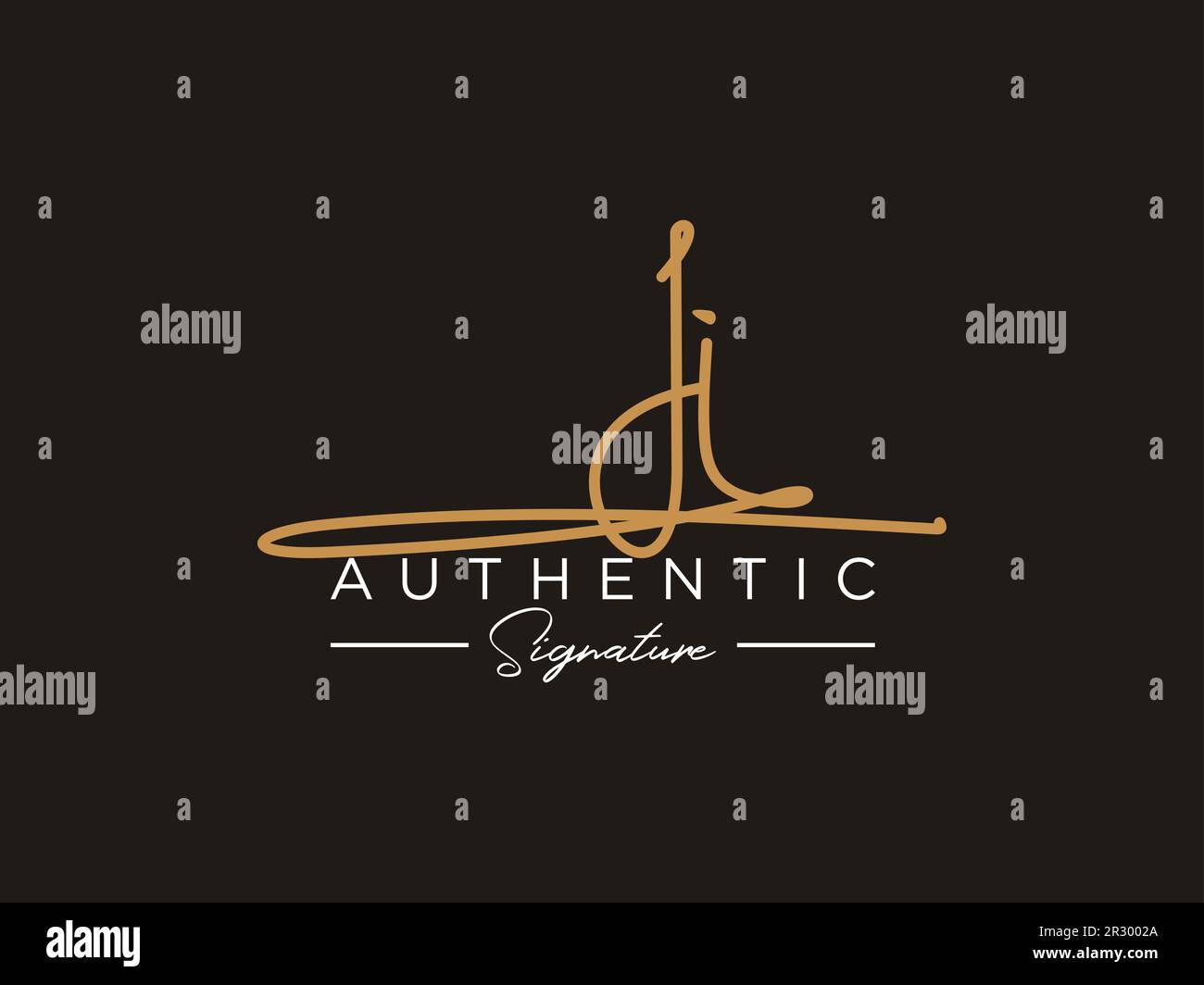 JI Signature Logo Template Vector Stock Vector Image & Art - Alamy
