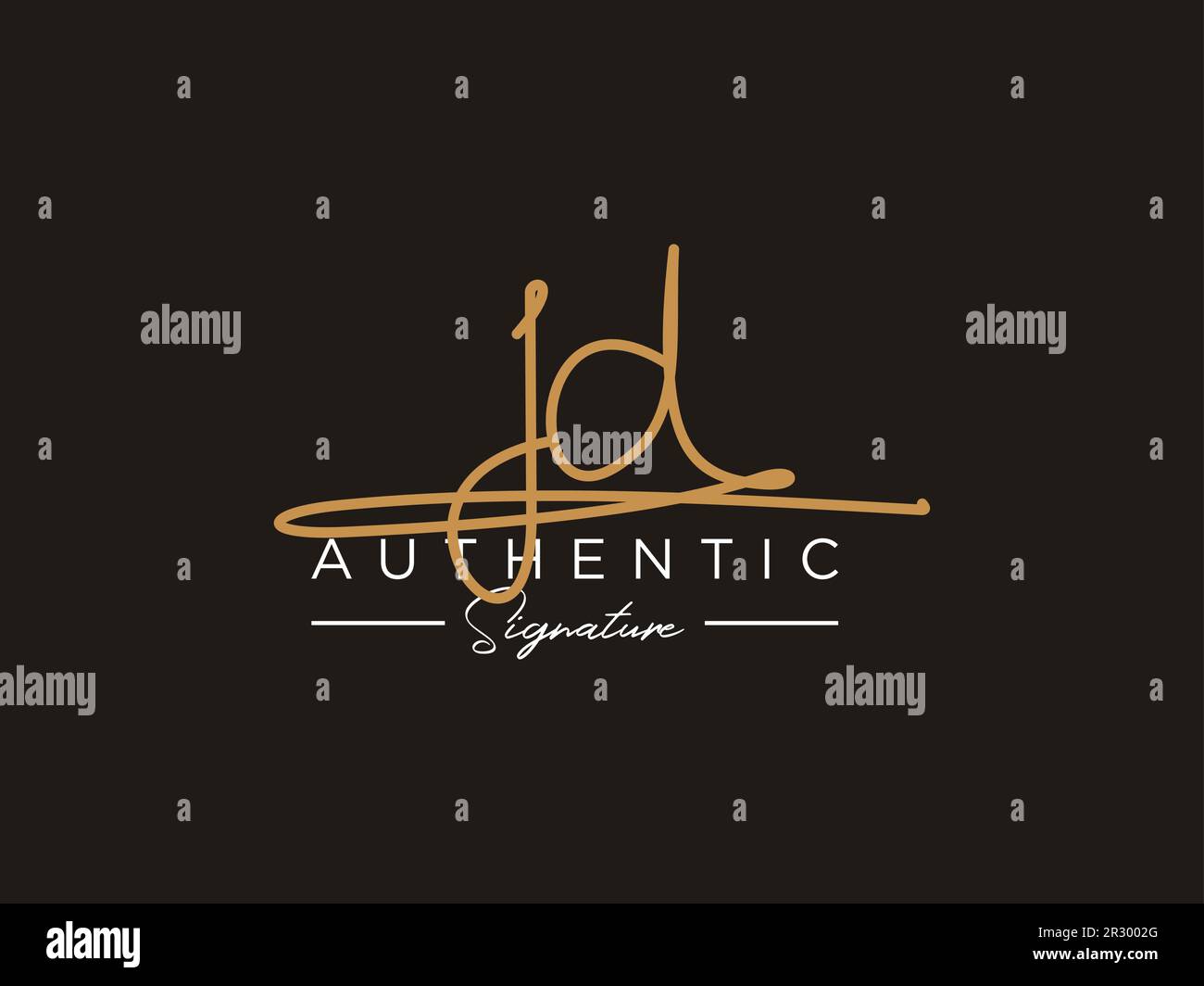 JD Signature Logo Template Vector Stock Vector Image & Art - Alamy