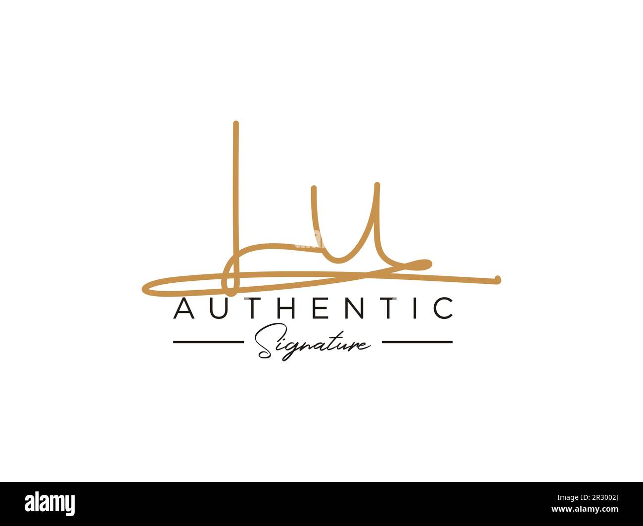 LU Signature Logo Template Vector Stock Vector Image & Art - Alamy