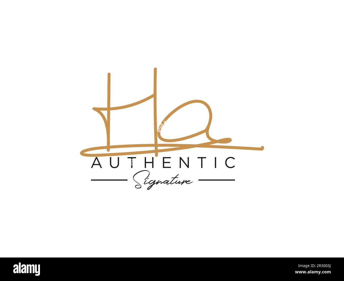 HO Signature Logo Template Vector Stock Vector Image & Art - Alamy