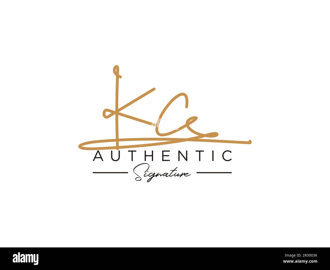 KC Signature Logo Template Vector Stock Vector Image & Art - Alamy
